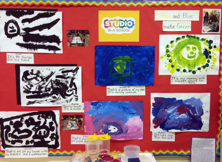 Early Childhood Painting - Studio in a School