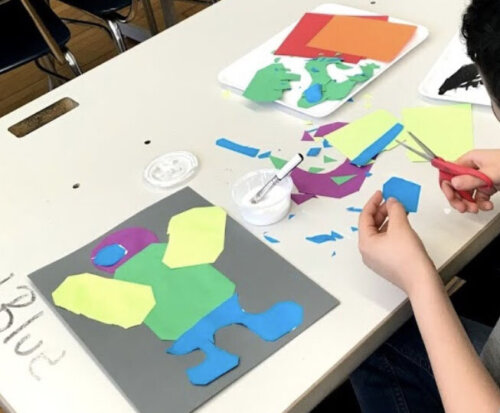 Lesson 3: Cut-Shapes Collage - Studio in a School