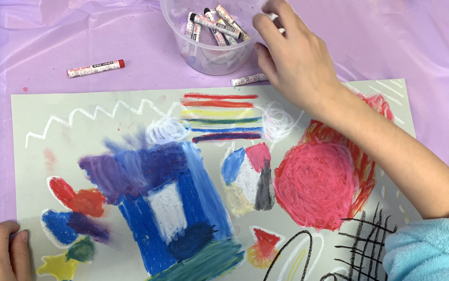 Lesson 2: Oil Pastel Color-Mixing - Studio in a School