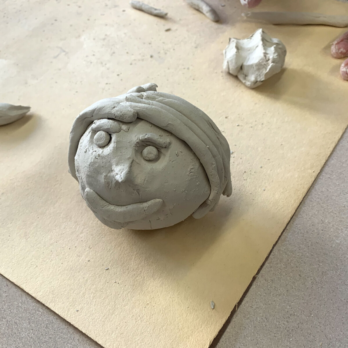 Lesson 3: Making Paper Clay Puppet Heads - Studio in a School