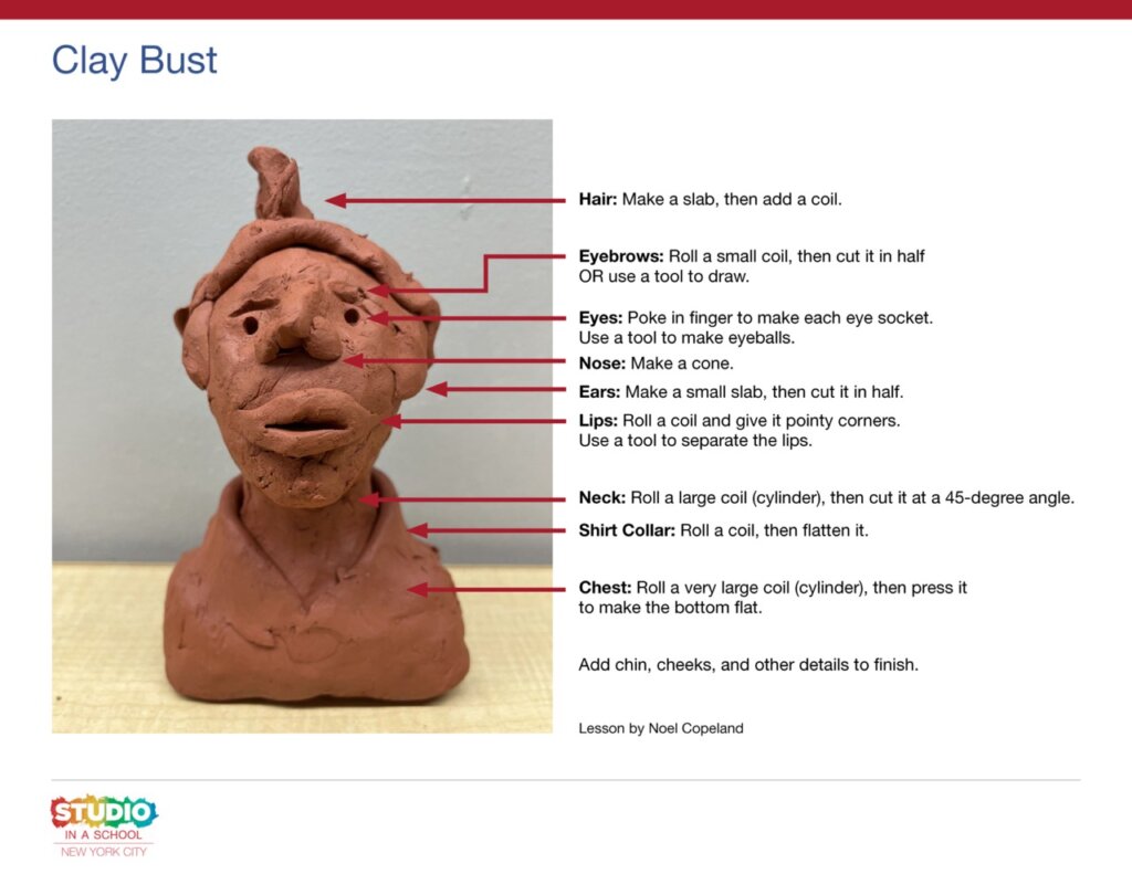 Clay Bust Diagram - Studio in a School