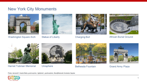 New York City Monuments - Studio in a School