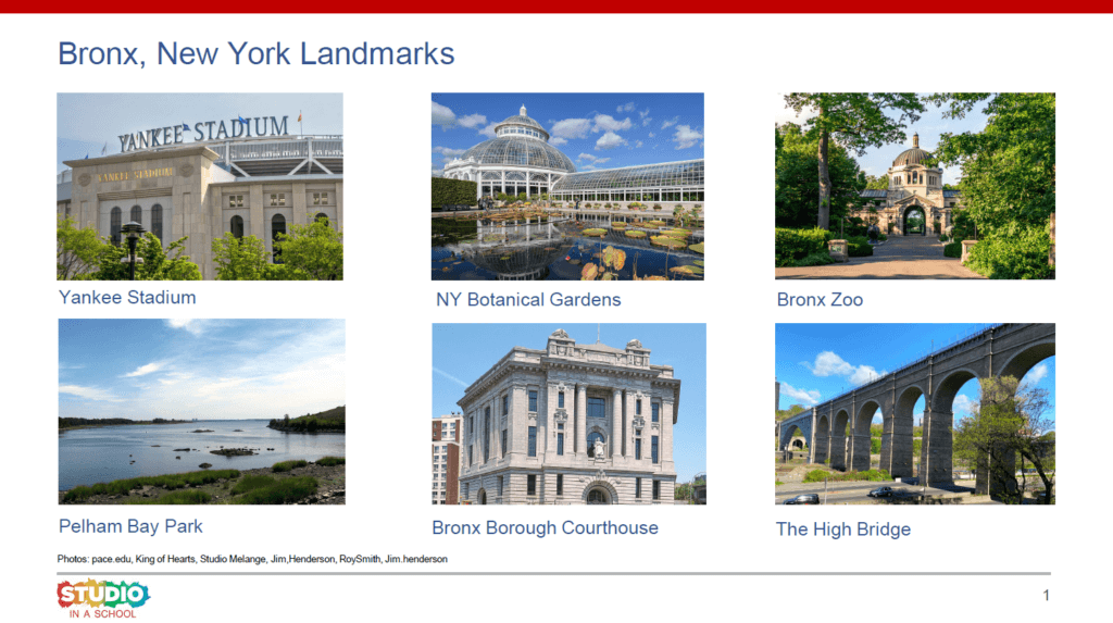 Bronx, New York Landmarks - Studio in a School