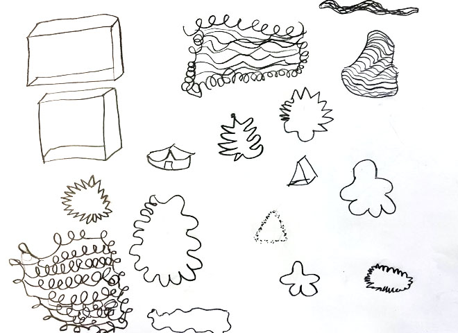 Lesson 1: Drawing Lines and Shapes (Collage Puppets) - Studio in a School