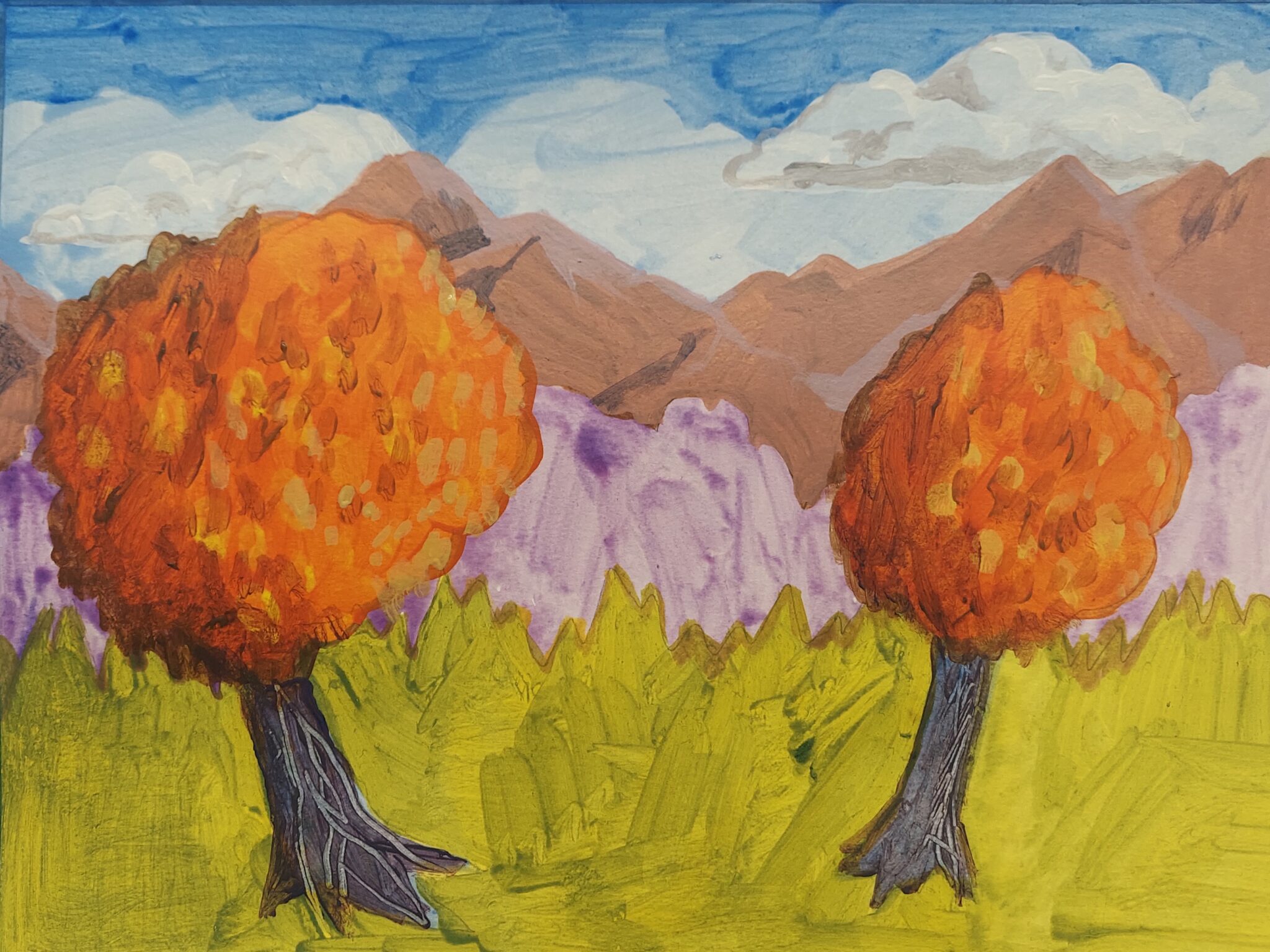 Lesson 9: Expressive / Imaginary Landscape - Studio in a School